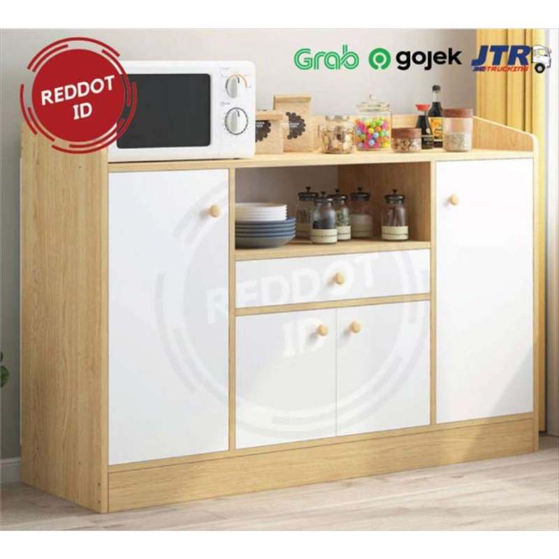 Jual Rak Dapur Serbaguna MAYA Bufet Minimalis 110x30x80cm - 2 WARNA ...