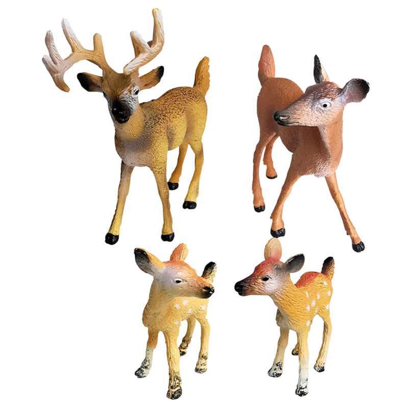Jual PVC Whitetail Deer Animal Model Toy Forest Miniature Figures Gift ...