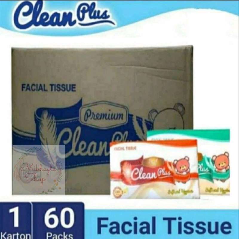 Promo Tissue Tissu Tisu Clean Plus 180 Sheet 2ply isi 60 pcs Diskon 7% ...
