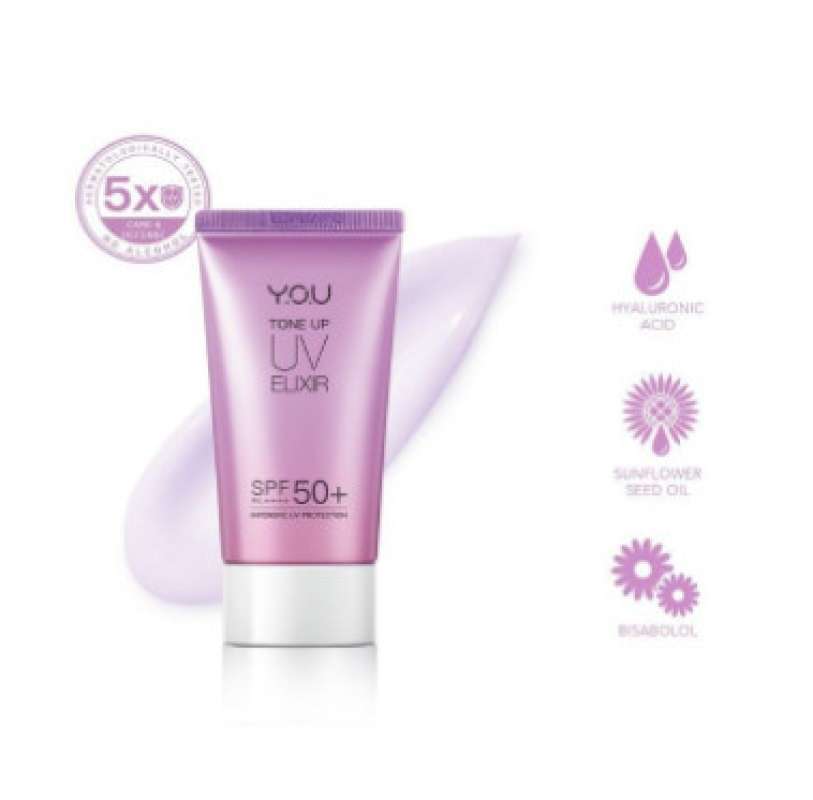 Promo Y.O.U TONE UP UV ELIXIR SPF 50PA++++ 40ml Ori Asli Tabir Surya ...