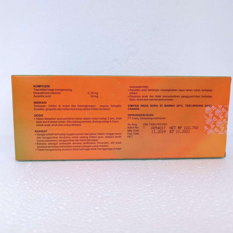 Jual Cequalin Lozenges Tablet Hisap Mengatasi Radang Tenggorokan Bau ...