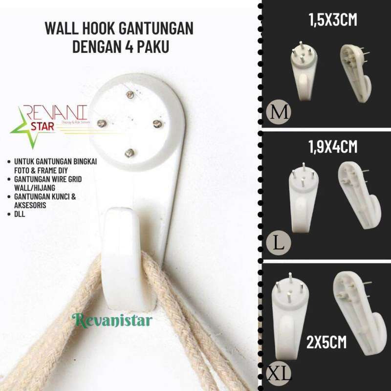 Promo Wall hook bingkai paku bingkai dinding gantungan wire grid wall ...