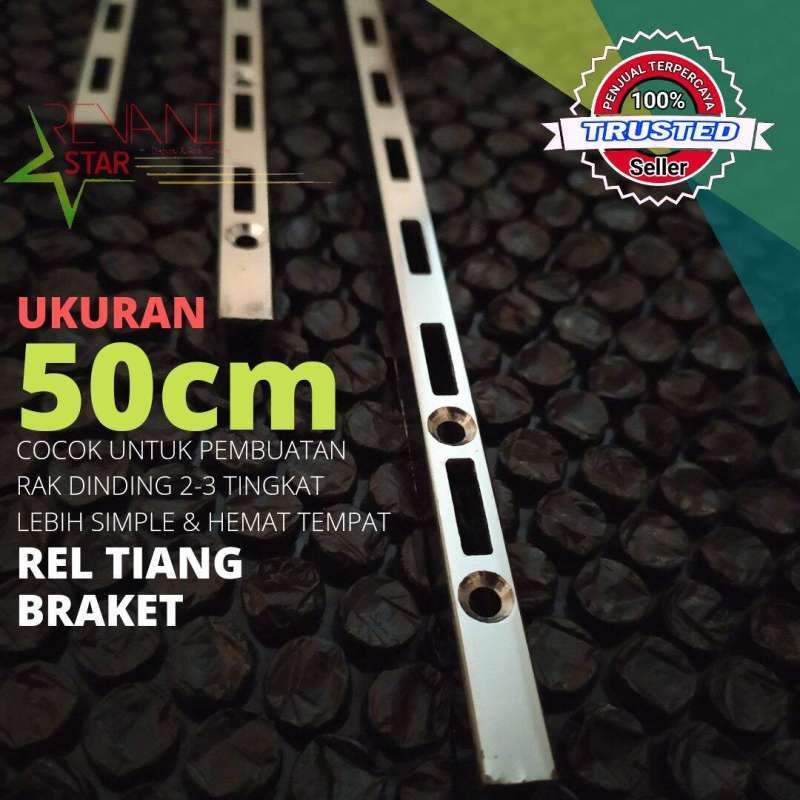 Jual Rel Tiang Braket 50cm Tiang Braket Multifungsi Untuk Rangkaian Rak ...