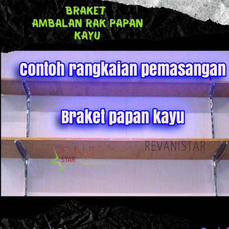 Jual Rel Tiang Braket 50cm Tiang Braket Multifungsi Untuk Rangkaian Rak ...