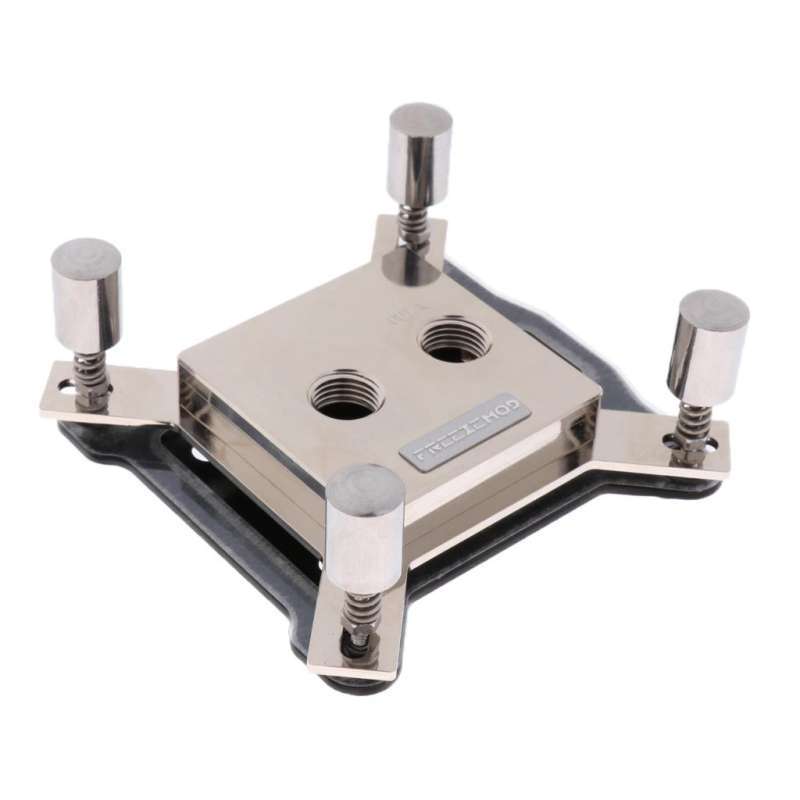 Jual PC CPU Water Cooling Block Copper Base Cool Inner Channel Silver ...