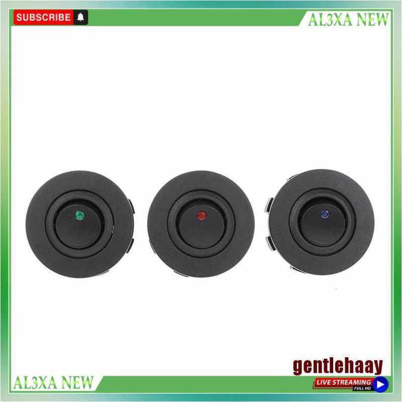 Promo 3 Pin 12V 24V Light Switch Led Round Rocker Switch 30Mm Hole ...