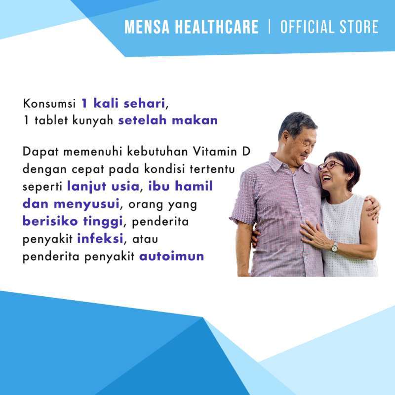 Jual HiVitD3 1000 - Tablet Kunyah Vitamin D3 1000 IU di Seller Mensa ...