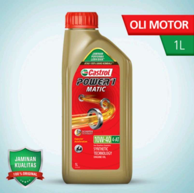 Jual Oli Motor Matic Castrol Power 1 One Scooter Matic 10w40 1l - For ...