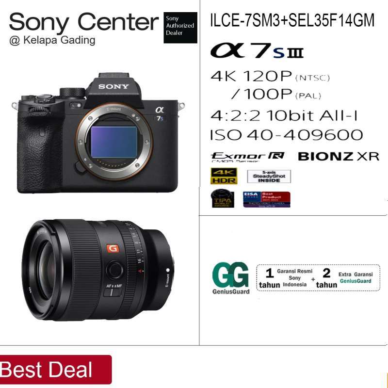 Jual Sony Center Jakarta - SONY A7SIII / Kamera Alpha A7S III / Kamera ...