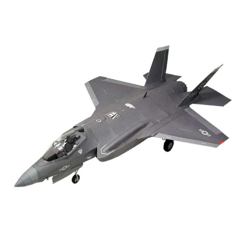 Promo DIY 1/33th 3D Paper Airplane Fighter Model Aircraft Office ...