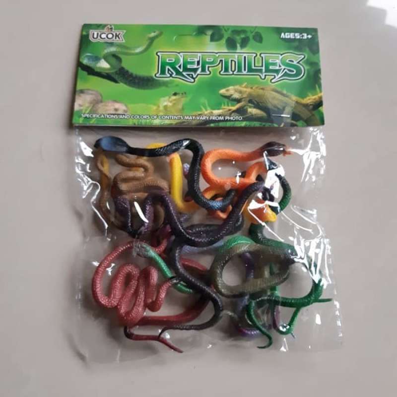 Jual Mainan Set Hewan Reptile Ular - Binatang Reptil Snake Anak Di ...