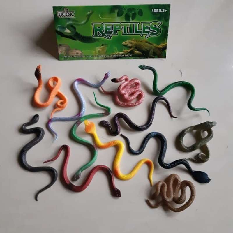 Jual Mainan Set Hewan Reptile Ular - Binatang Reptil Snake Anak Di ...