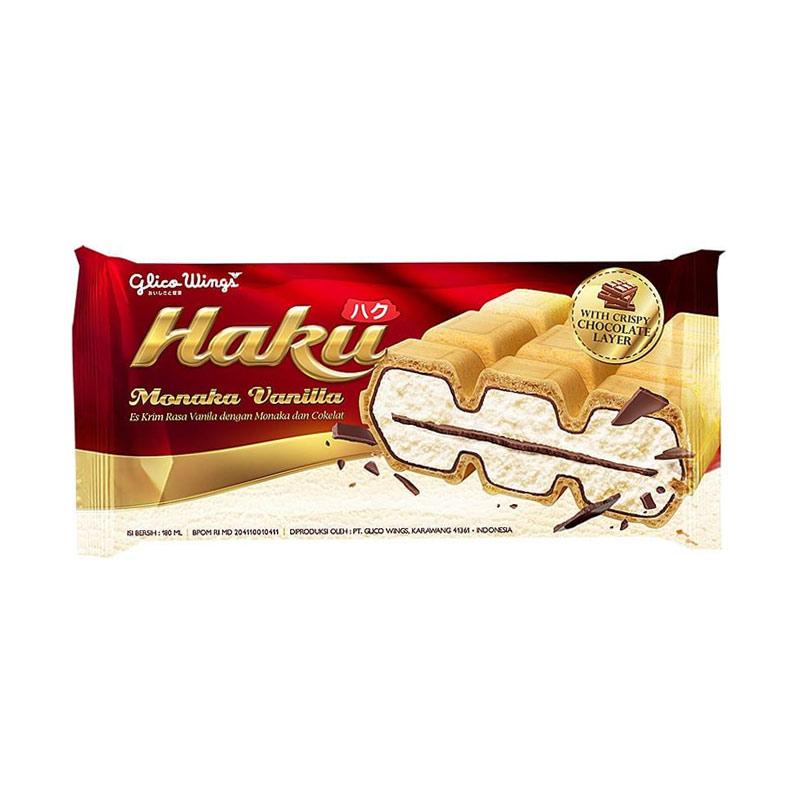 Jual Glico Wings Haku Monaka Vanilla Es Krim [180 g] di Seller Lottemart Fresh & Frozen Official ...