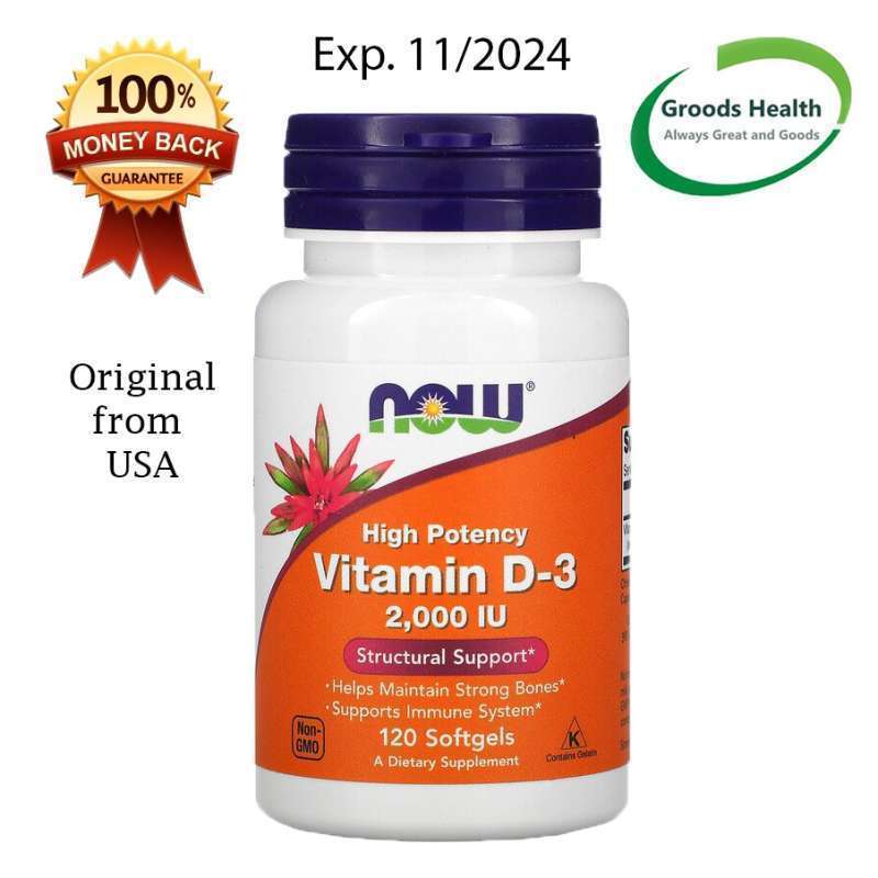 Jual NOW D3 2000 IU 120 softgels di Seller wealthystore777 - Bali Mester, Kota Jakarta Timur ...