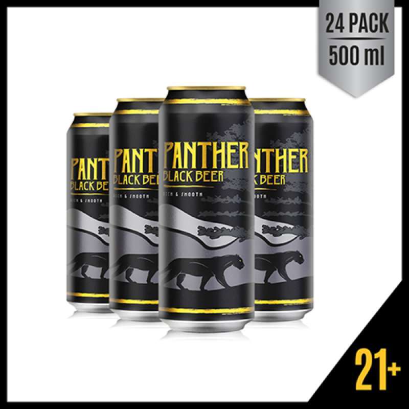 Promo Panther Black Beer 500ml / Bir Hitam ( 24 Can / 24 Kaleng ...