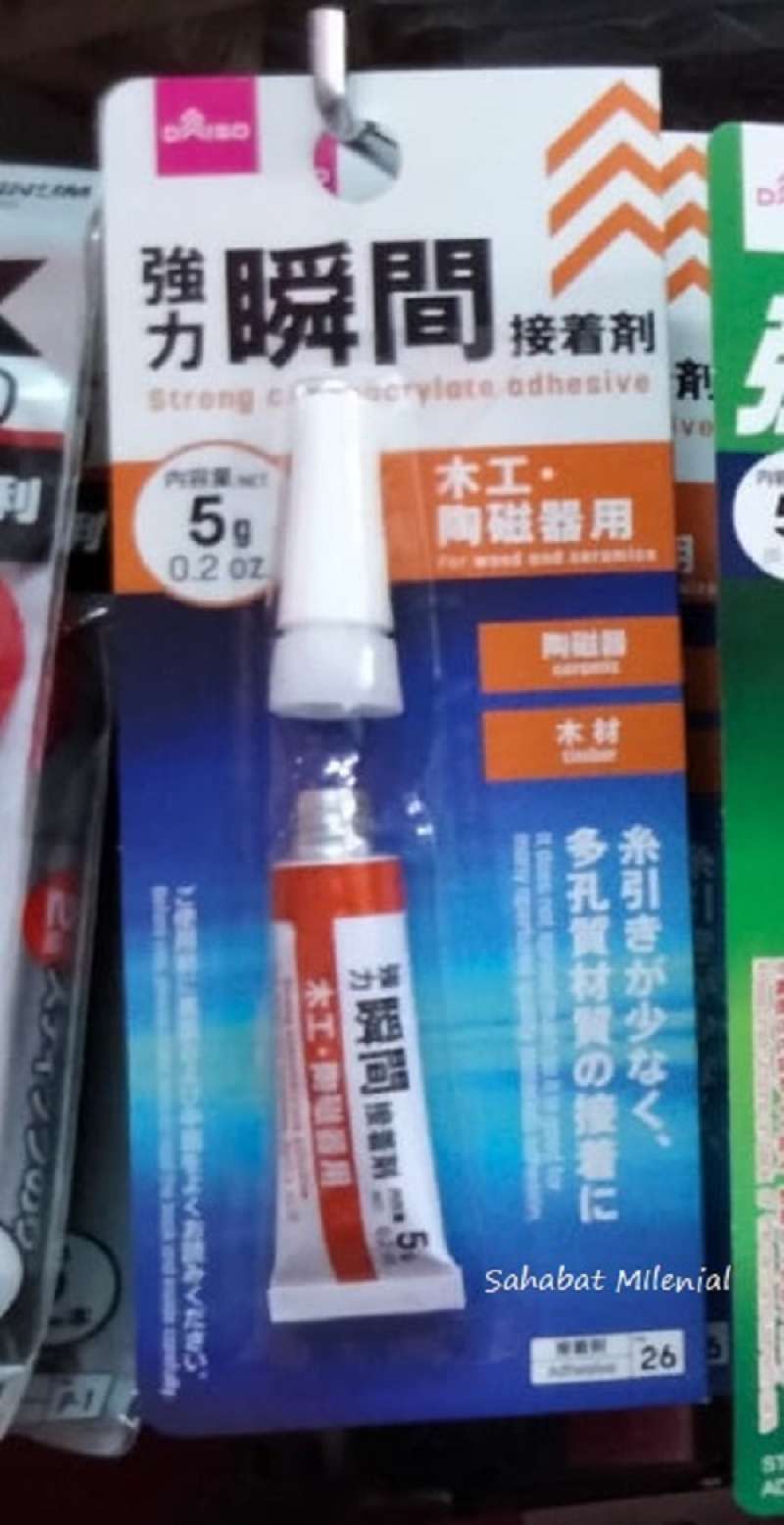 Jual Daiso Strong Cyanoacrylate Adhesive for Wood and Ceramics di ...