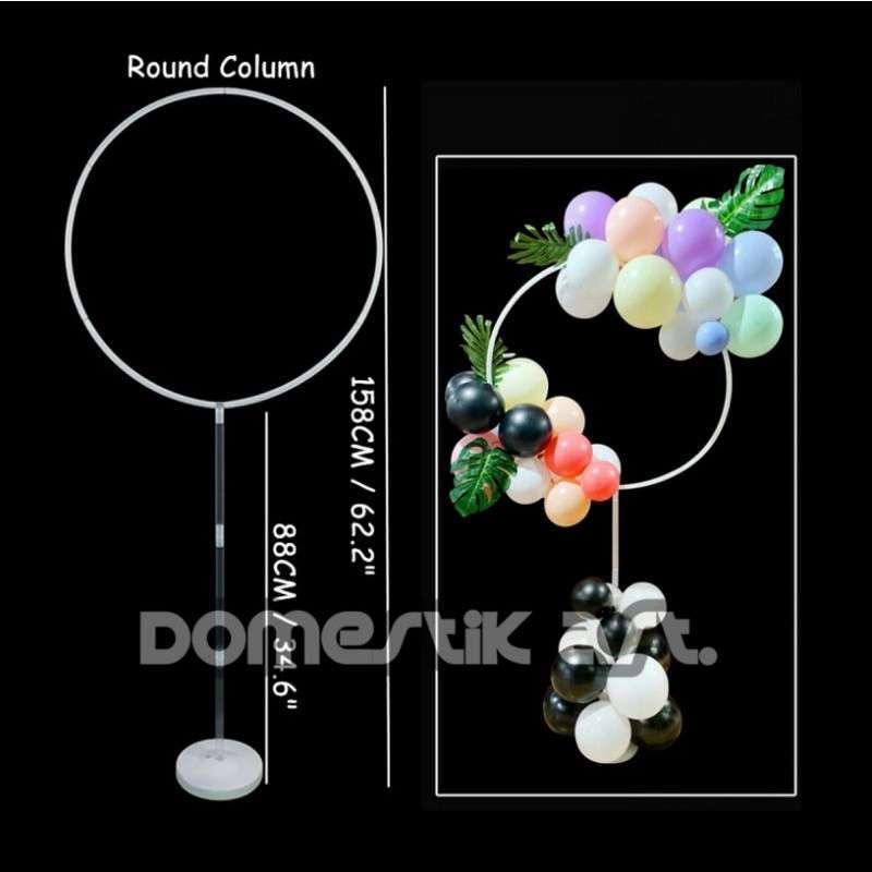 Jual Standing balon dekorasi BULAT / Tiang Dekorasi Balon Bulat ...