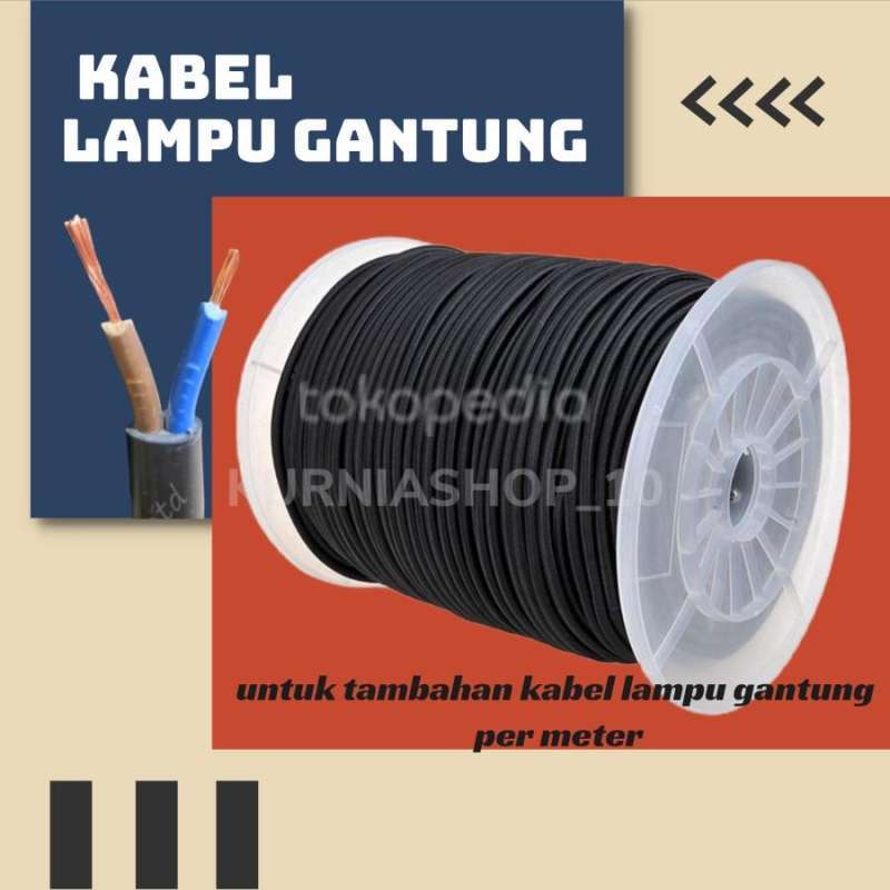 Jual Kabel Listrik Rambut Untuk Lampu Gantung Per Meter di Seller ...