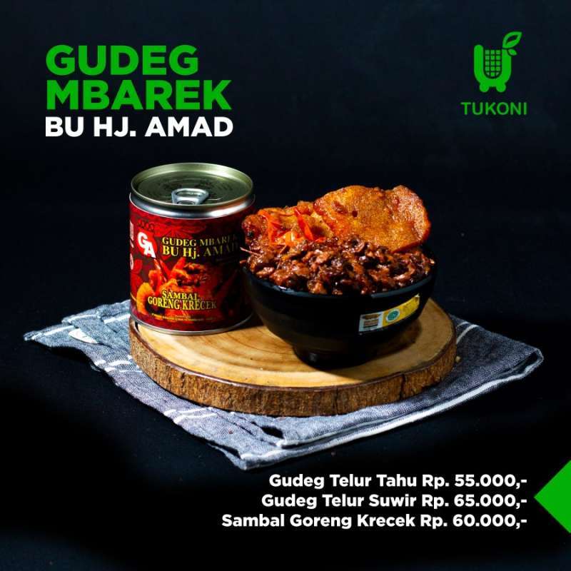 Jual Gudeg Mbarek Bu Hj Amad Kaleng, Gudeg Krecek Telur Tahu dan Ayam ...