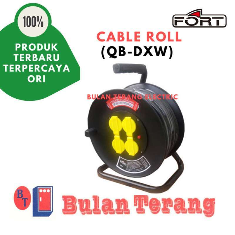 Jual Roll Kabel/ Cable Roll Merek Fort Tipe Qb-dxw02 - 25 M Di Seller ...