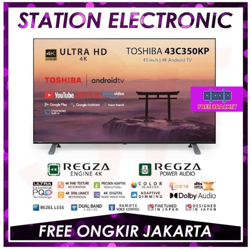 Jual TOSHIBA 43C350KP 43C350 4K UHD HDR Smart Android TV 43 Inch di ...