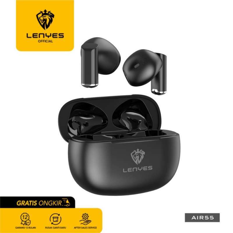 Promo Lenyes Tws Earphone Air 55 True Wireless Touch Hi-fi Sound ...