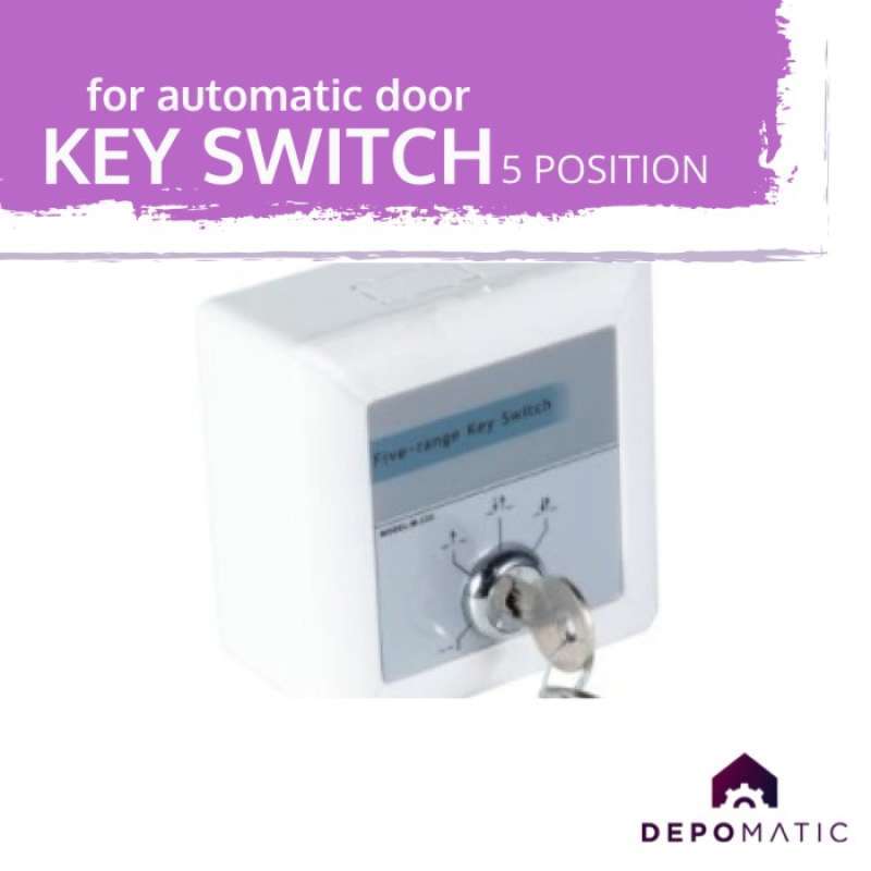 Jual Key Switch For Automatic Sliding Door 5 position function switch ...