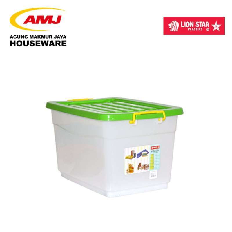 Jual WAGON CONTAINER 40 LITER BOX / KOTAK / TEMPAT PENYIMPANAN LION ...