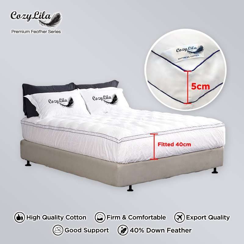 Promo Mattress Topper Bulu Angsa 40 Down Classic 5cm Diskon 60 Di promo-mattress-topper-bulu-angsa-40-down-classic-5cm-diskon-60-di