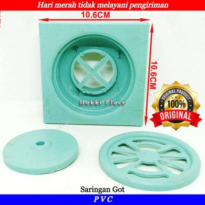 Jual SARINGAN GOT KAMAR MANDI PVC FLOOR DRAIN PVC TEBAL 4 INCH di ...