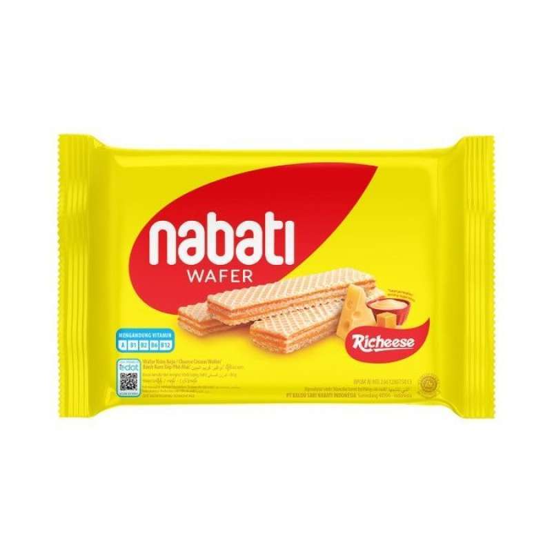 Jual Nabati Wafer Richeese - Wafer Krim Keju [38 G/ 60 Pcs/ Karton] Di ...