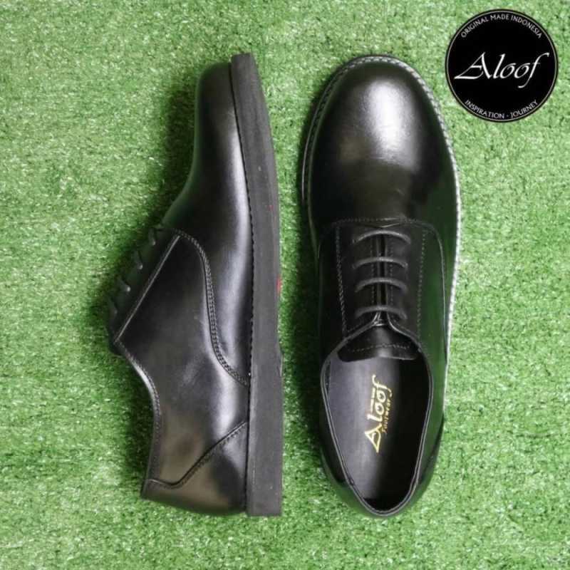 Jual Sepatu Formal Kulit Asli Sapi Brand Aloof Duro Original Black Di ...