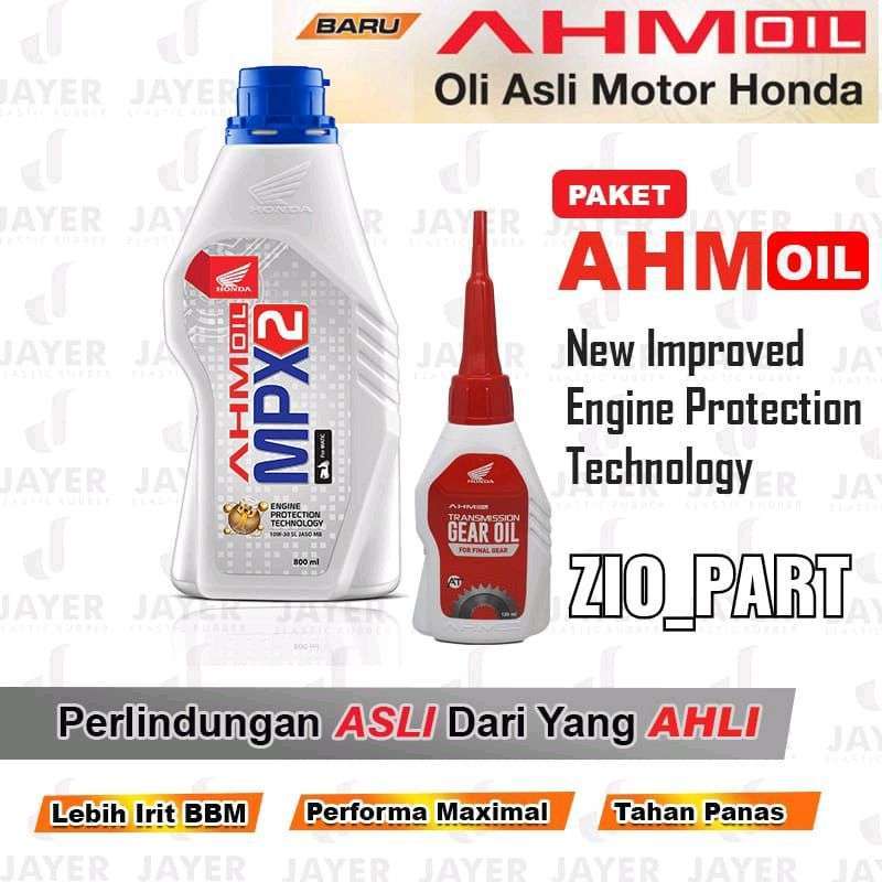 Jual Paket OLI AHM MPX 2 800ml & Oli AHM gardan | Oli mesin metik | Oli ... Jual Paket OLI AHM MPX 2 800ml & Oli AHM gardan | Oli mesin metik | Oli ...