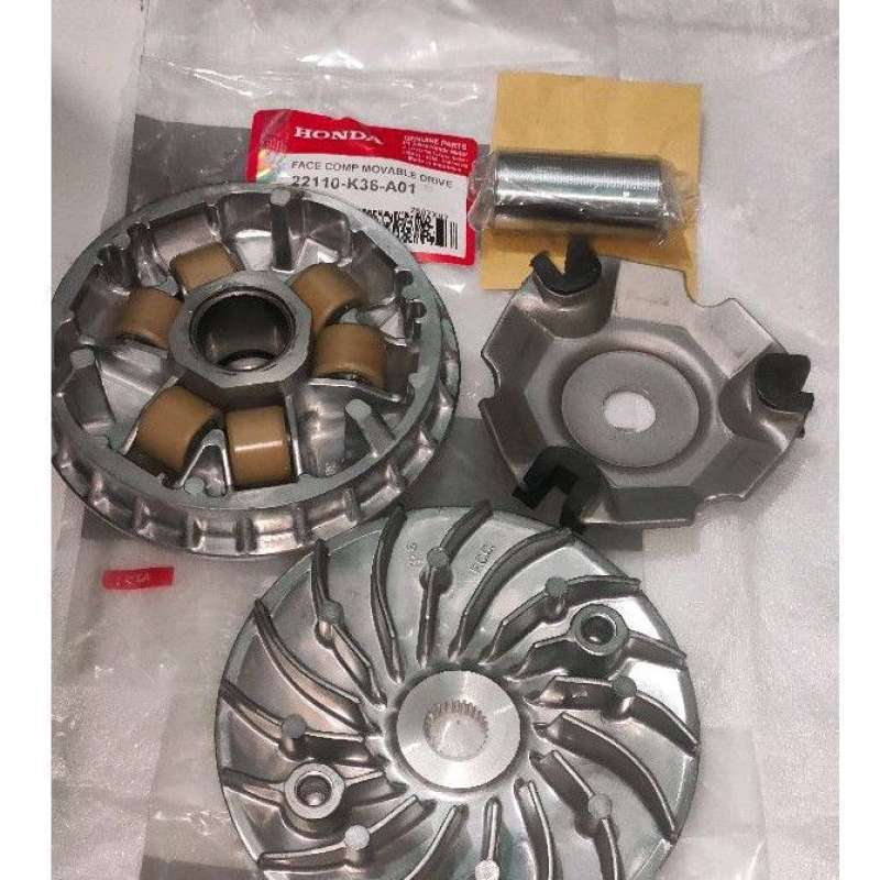 Jual paket cvt rumah roller assy set + kipas rumah roller Vario 150 125 ...