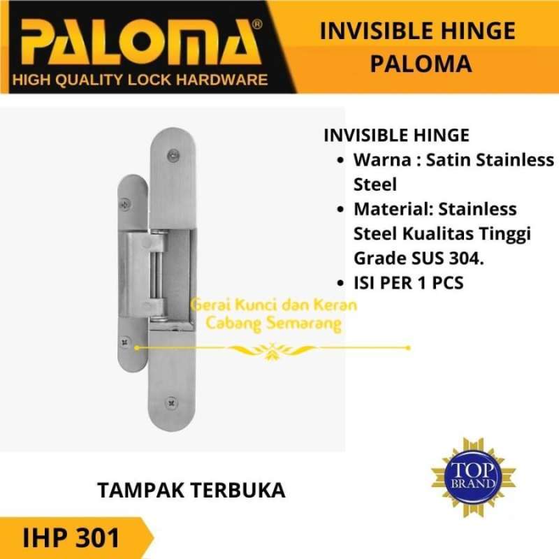 Promo Paloma Ihp 301 Invisible Hinge Paloma Engsel Pintu Tanam ...