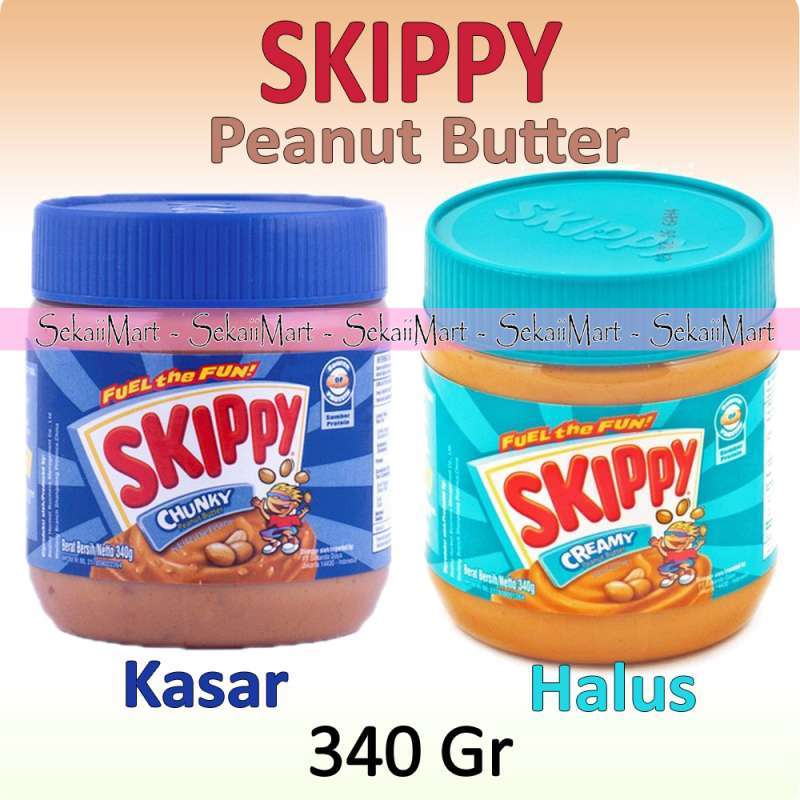 Promo Skippy Chunky / Creamy Peanut Butter Spread 340g - Skipy Selai ...
