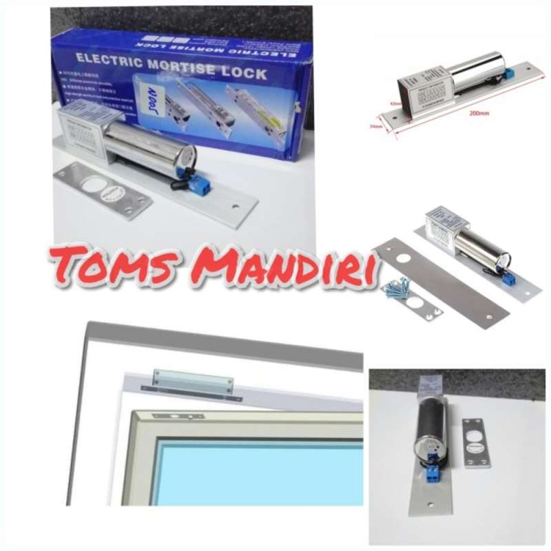 Jual Electric Drop Bolt Lock Kunci Pintu Elektrik Rfid Door Access ...