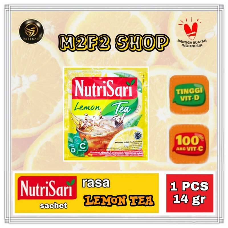Promo Nutrisari Minuman Serbuk | Rasa Lemon Tea Sachet - 14 Gr (kemasan ...