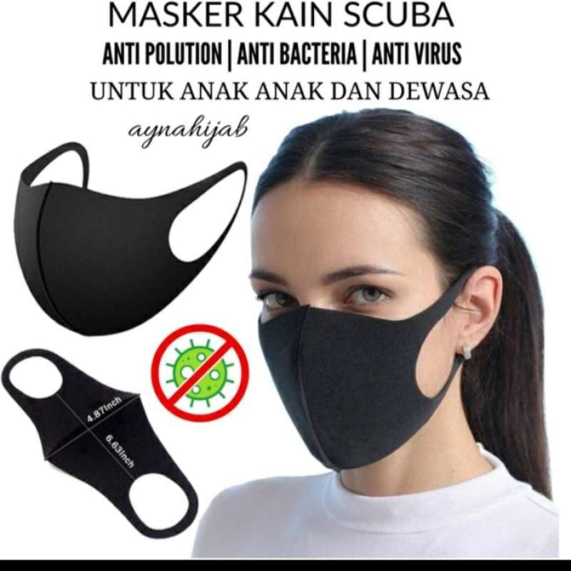 Jual MASKER SCUBA MODEL KOREA KAIN PREMIUM READY STOCK BISA DI CUCI di ...