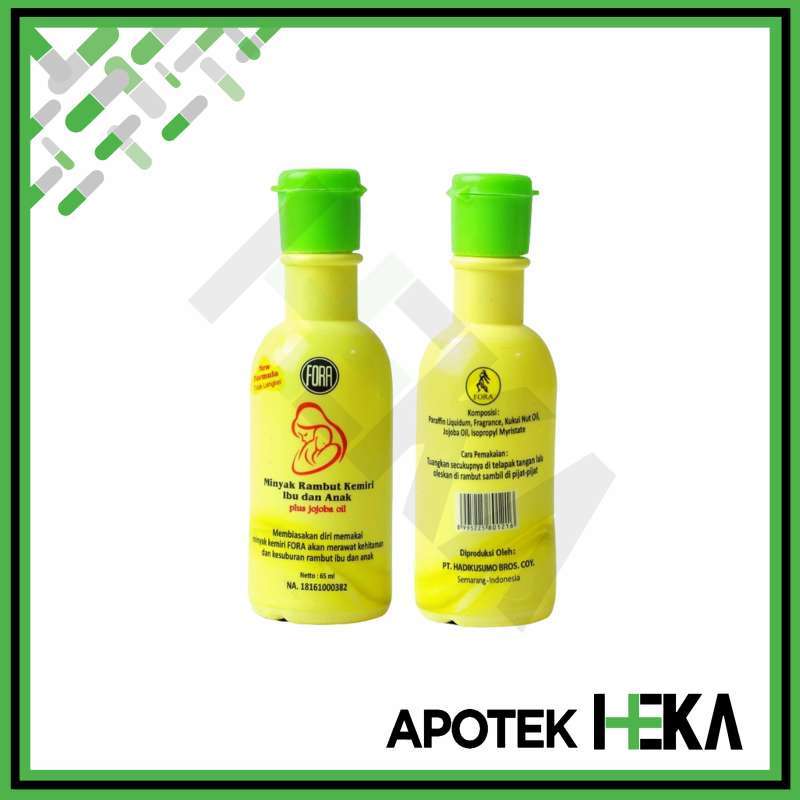 Jual Fora Minyak Kemiri Ibu dan Anak Botol 65 ml - Penyubur Rambut dan ...
