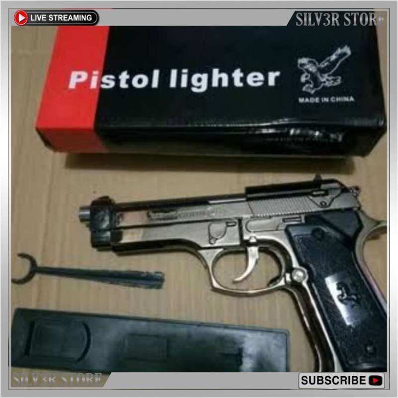 Promo Korek Korek Api Pistol Lighter Jet Pietro Beretta M9 Replika ...