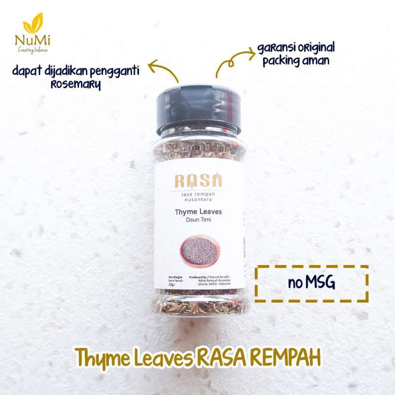 Jual Thyme Leaves Bumbu Daun Timi - Rasa Rempah Di Seller Numi Center ...