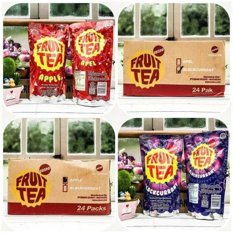 Jual Fruit Tea Apple dan Blackcurrant Pouch 230 ml isi 24 pcs 1 dus - APPLE di Seller Toko Snack ...