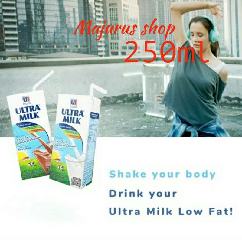 Jual susu ultra low fat 250ml [1 dus-24 pcs] di Seller Majurusshop ...
