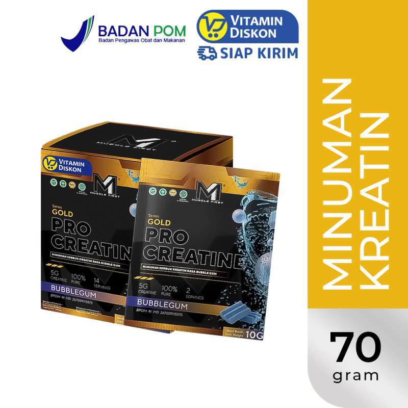 Promo MUSCLE FIRST GOLD PRO CREATINE BUBBLE GUM SACHET 14 SERVING ...