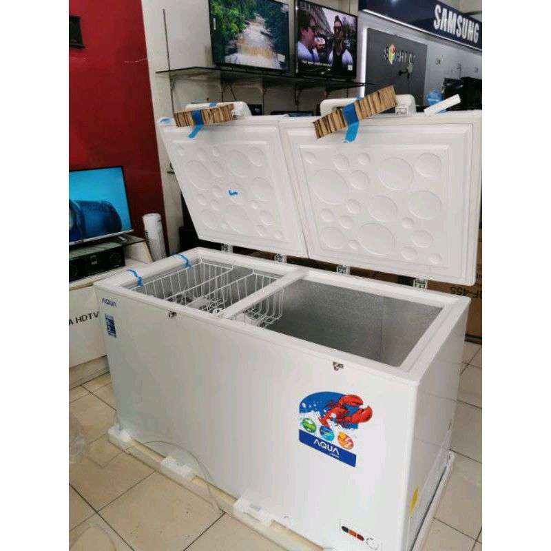 Promo AQUA AQF-455 AQF455 CHEST FREEZER - FREEZER BOX - LEMARI PEMBEKU ...