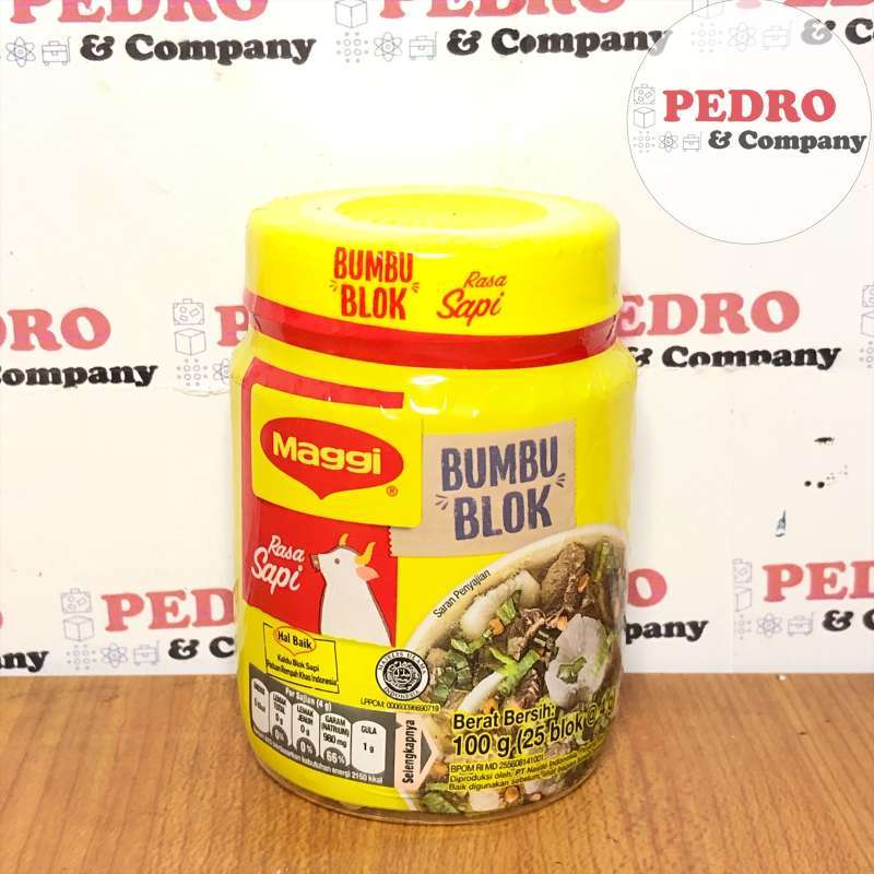 Jual Maggi bumbu blok rasa sapi kaldu 100 gram (25 blok) penyedap rasa ...