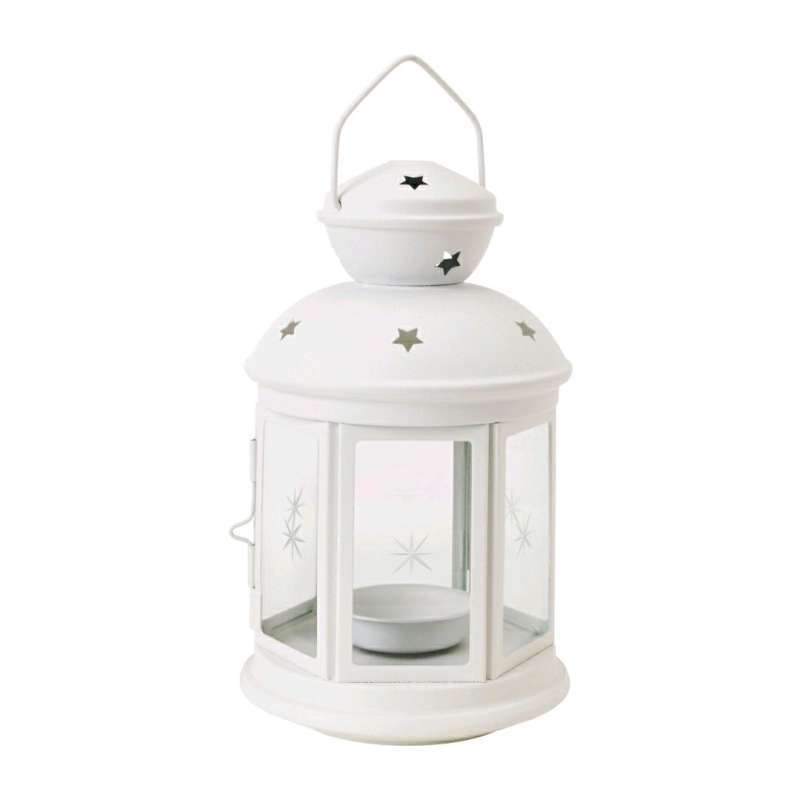 Jual Ikea Rotera Lantern For Tealight Lentera Lilin Kecil Putih 21 Cm ...