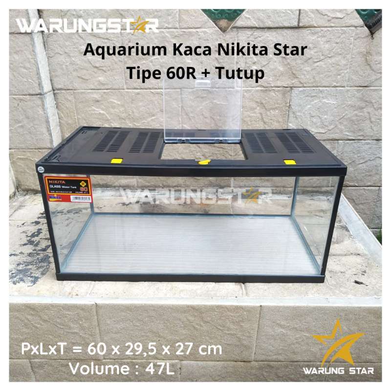 Promo NIKITA STAR KANDANG REPTIL LANDAK KURA KURA ULAR HAMSTER UKURAN 60R 47 LITER / AQUARIUM ...