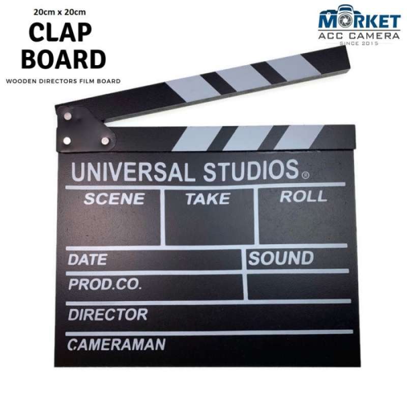Jual Premium Universal Clapper Board Studio - Black Limited di Seller ...